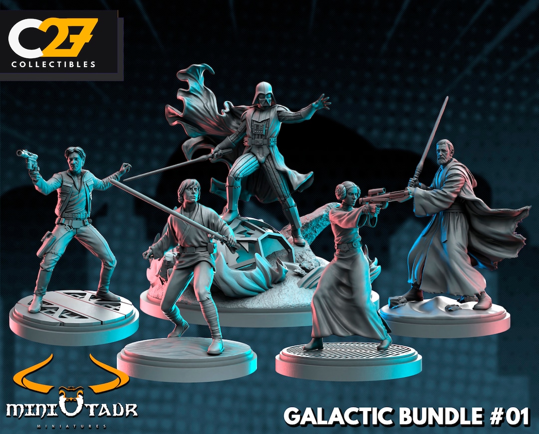 Galactic Bundle #01 - 40mm Scale - C27 Miniatures - Etsy