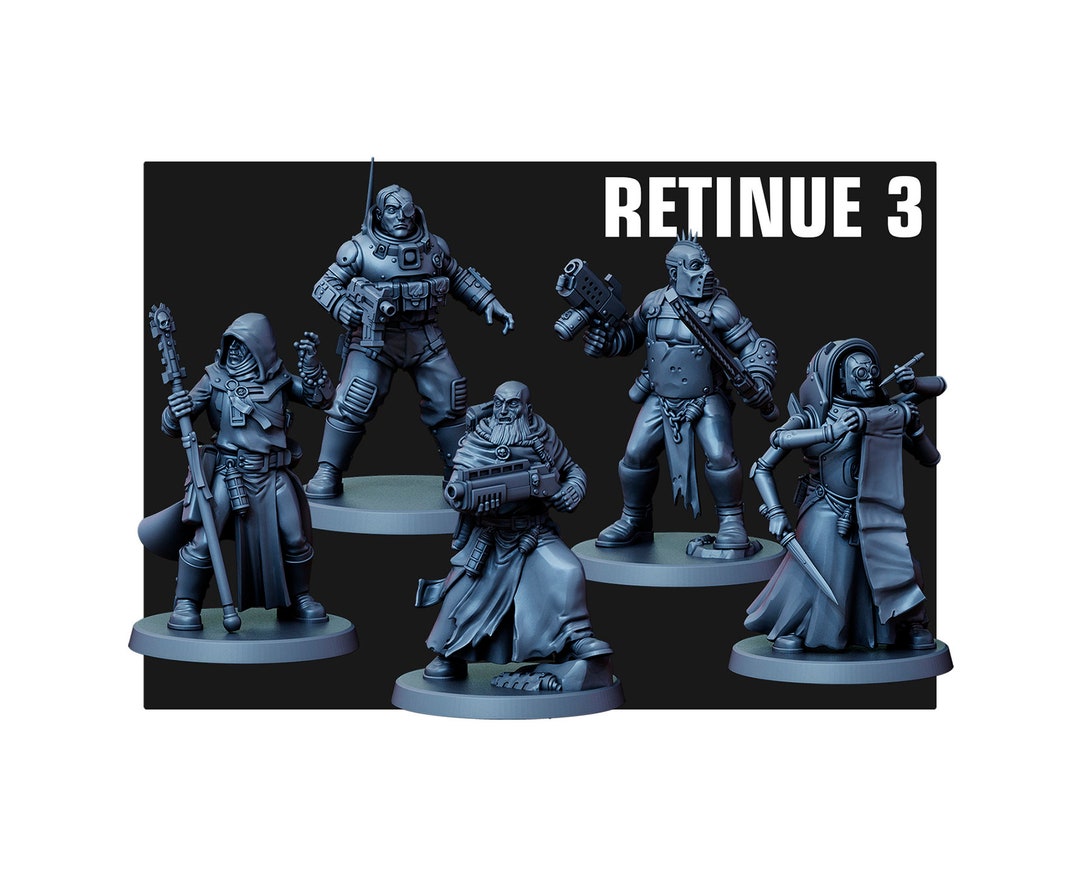 Retinue 3 - 28mm Scale - Red Pilgrim Miniatures - Etsy