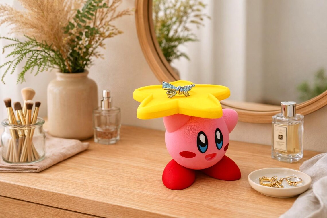Kirby Warp Star Ring Holder| Kawaii Jewelry Tray& Desk Accessory ...