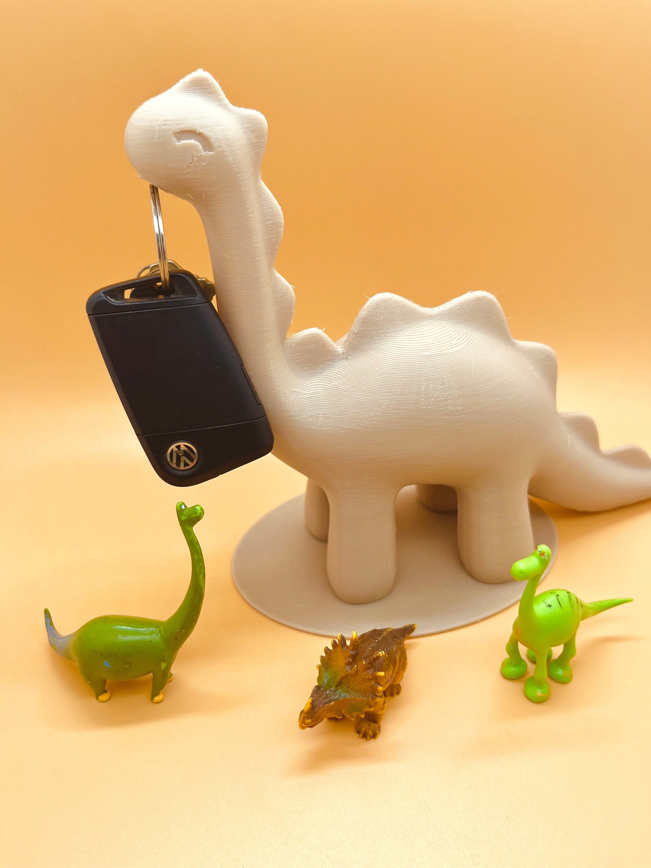 Dinosaur Figurine Key Holder| Brachiosaurus Key Hanger|dino Sculpture ...