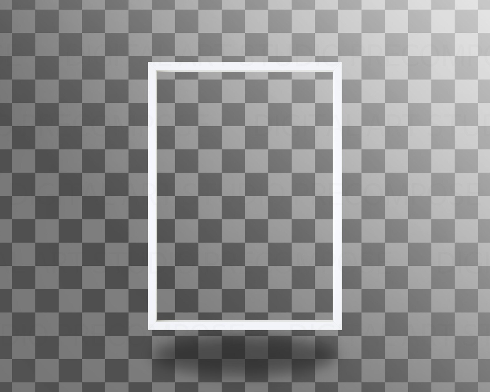 A1, A2, A3, A4, A5 Size White Frame Mockup/png JPG PSD Smart Object ...