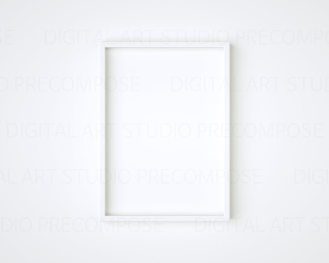 A1 A2 A3 A4 A5 Size White Frame Mockup/png JPG PSD Smart - Etsy