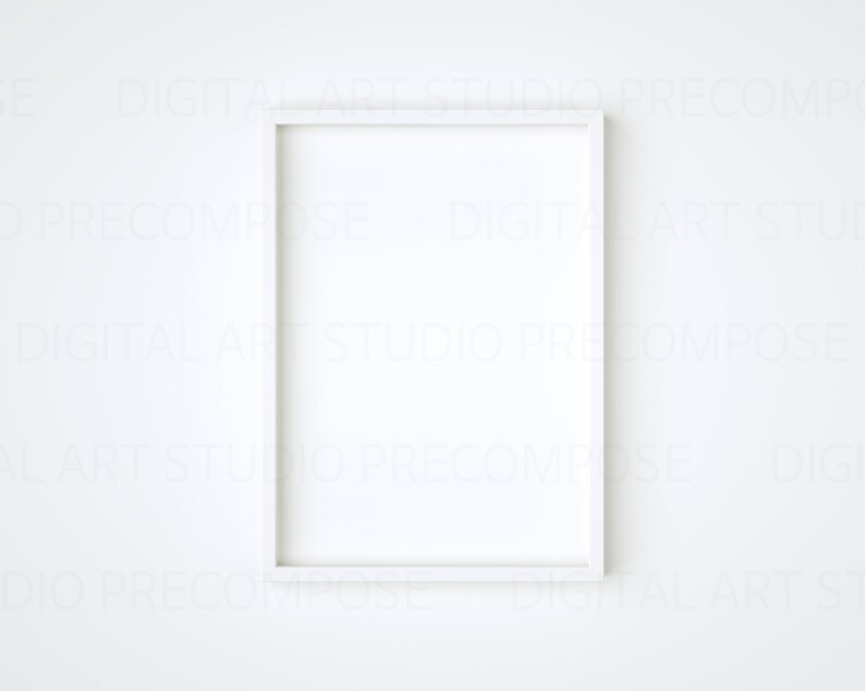 A1, A2, A3, A4, A5 Size White Frame Mockup/png JPG PSD Smart Object ...