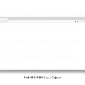 Web Browser Frame Mockup Set, Digital Template, PNG JPG PSD Smart ...