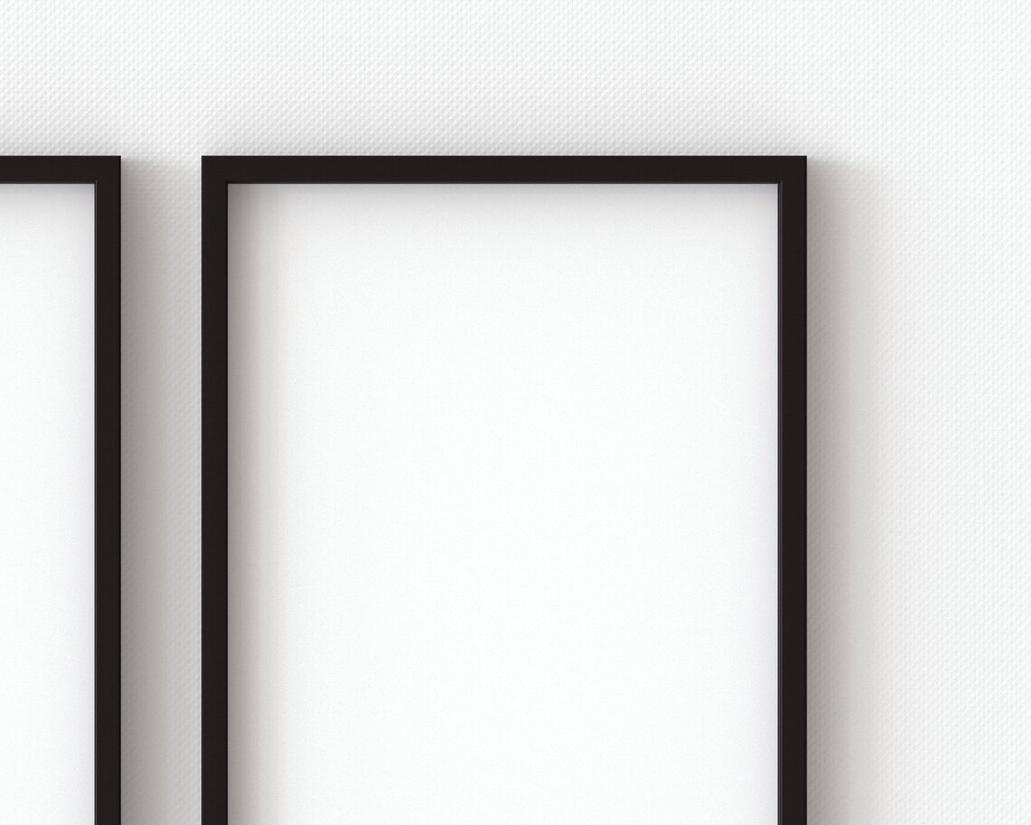 Two Frames Mockup A4 Ratio JPG PSD Smart Object Gallary | Etsy