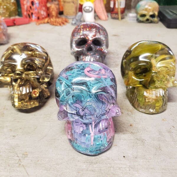 Resin Skull - Etsy