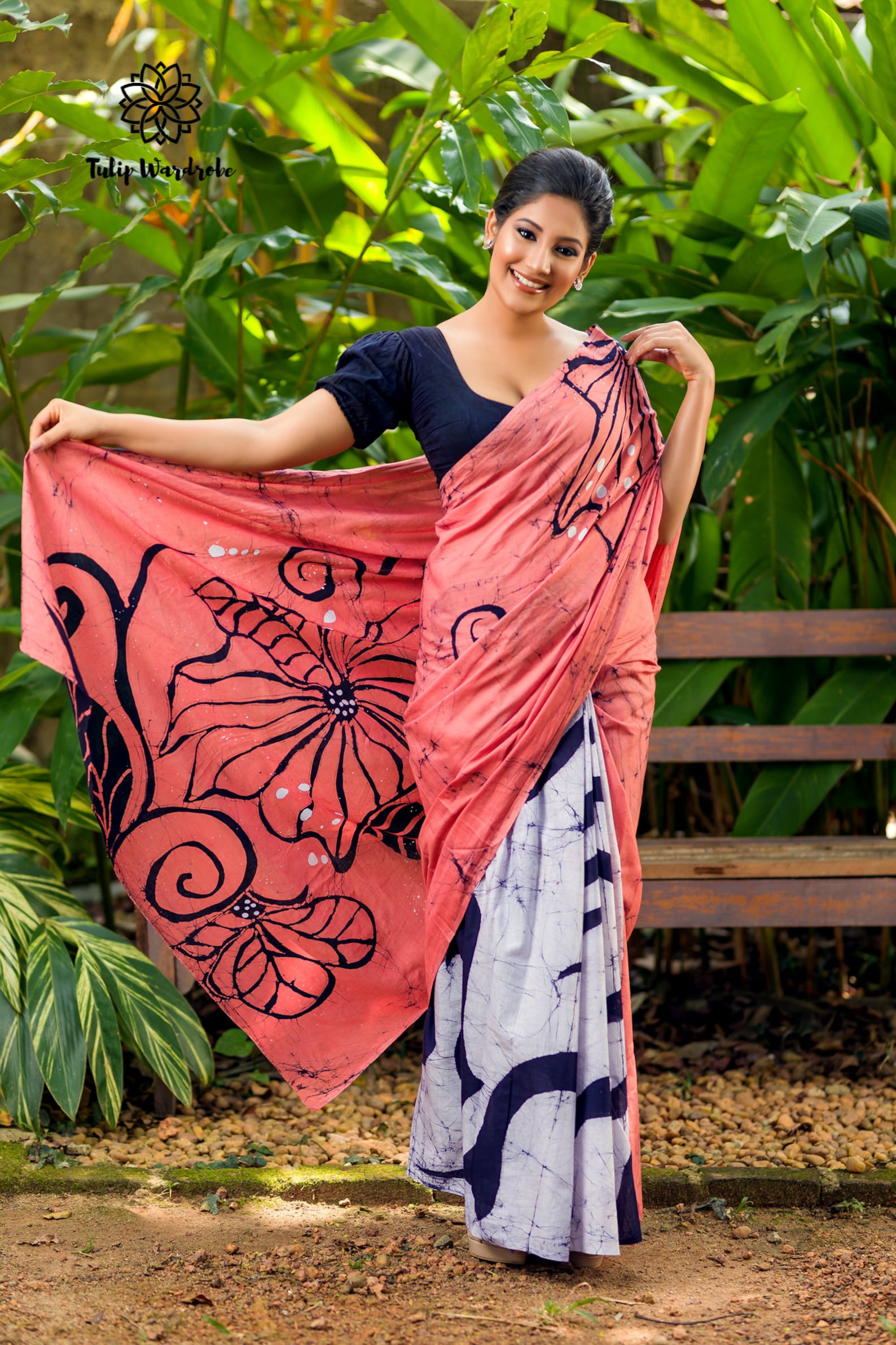 Sri Lankan Hand Made Batik Saree - Etsy
