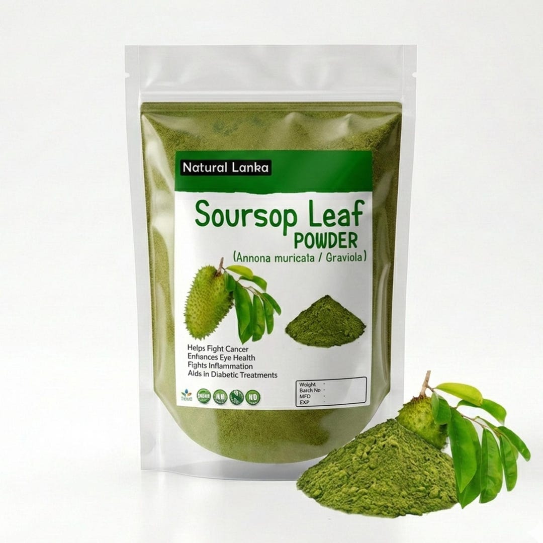 Organic Soursop Leaves Powder, All-natural Pure Graviola Leaf Powder ...