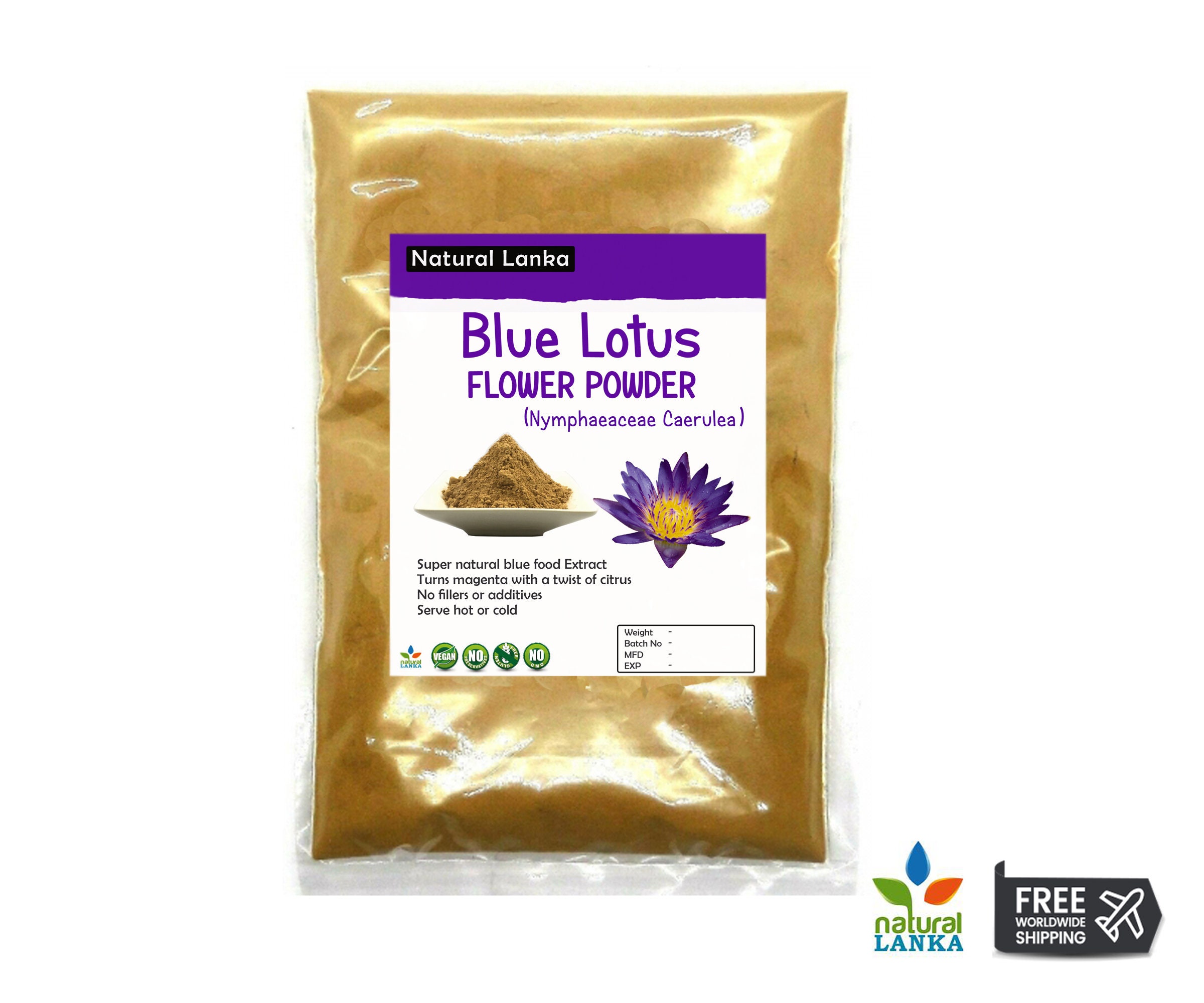 100% Organic Blue Lotus Extract From Nymphaea Caerulea Organic Blue ...