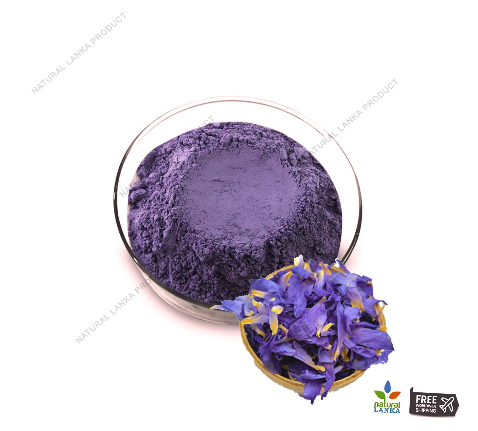 Egyptian Blue Lotus Flower Petals Powder (nymphaea Caerulea) 100% ...