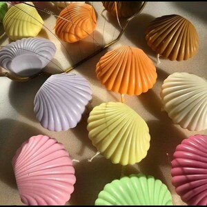 Custom Sea Shell Handmade Candle,small Shell Shaped Candle Wedding ...