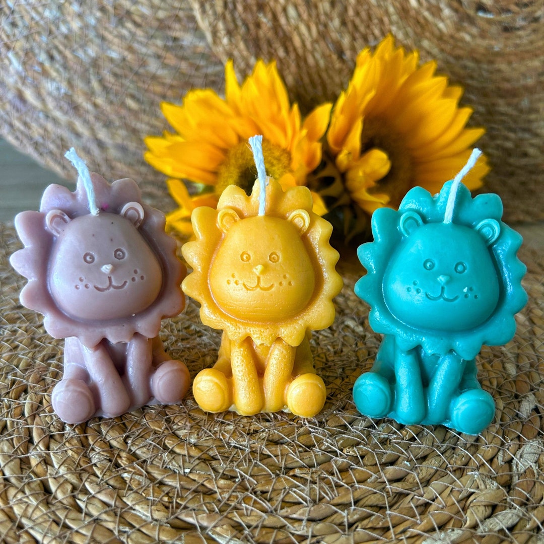 Lion Candle Favors,baby Shower Favors,baby Lion Candles,safari Animal ...