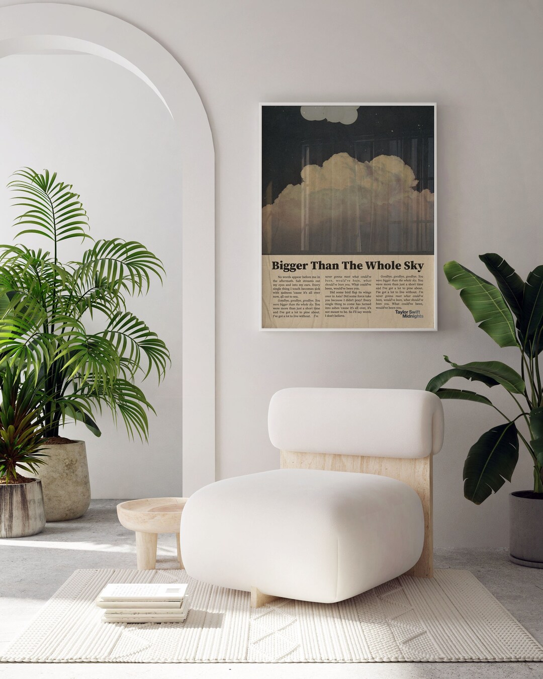 Taylor Swift Print, Taylor Swift Wall Art, Midnights Bigger Than the ...