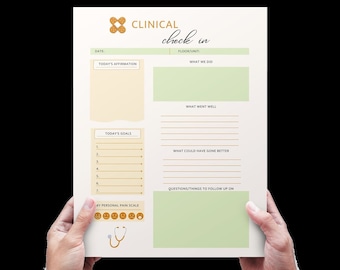 Nursing Clinical Reflection Sheet: Healthcare Student Printable ...