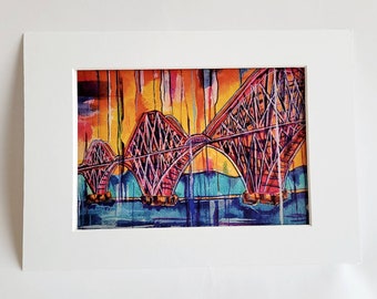 Forth Bridge Painting - Etsy