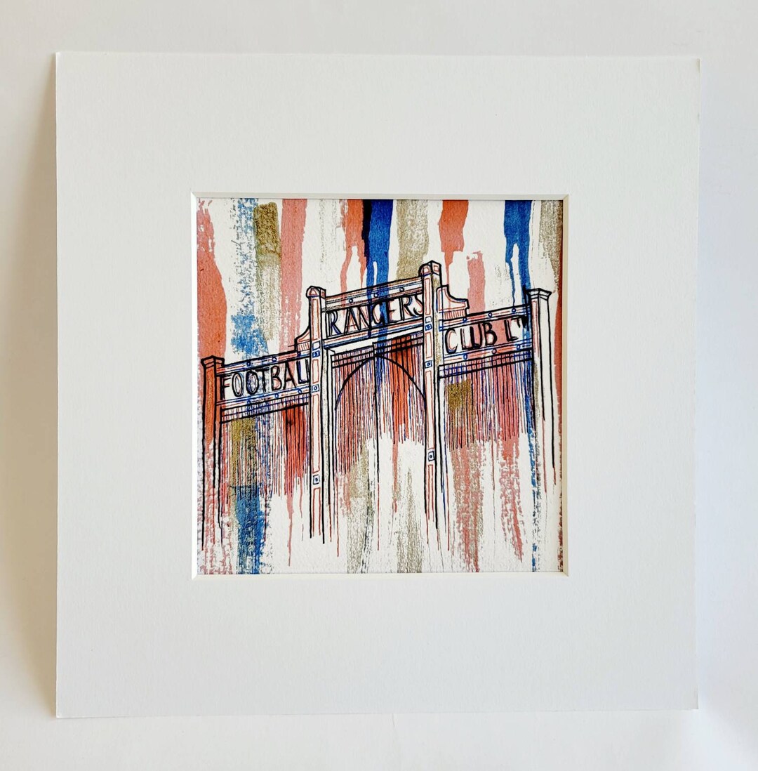 Ibrox Stadium. Rangers FC. Print From Original Painting. - Etsy