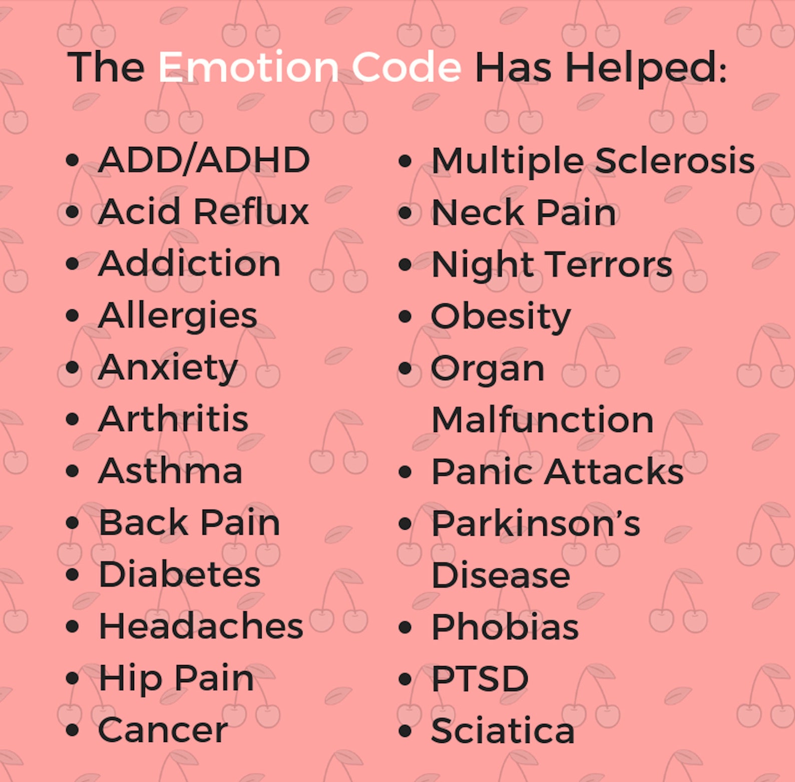 ANXIETY DISORDER REMOVAL Session Using the Emotion Code and the Body ...