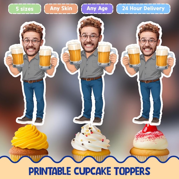 Beer Cake Topper - Etsy