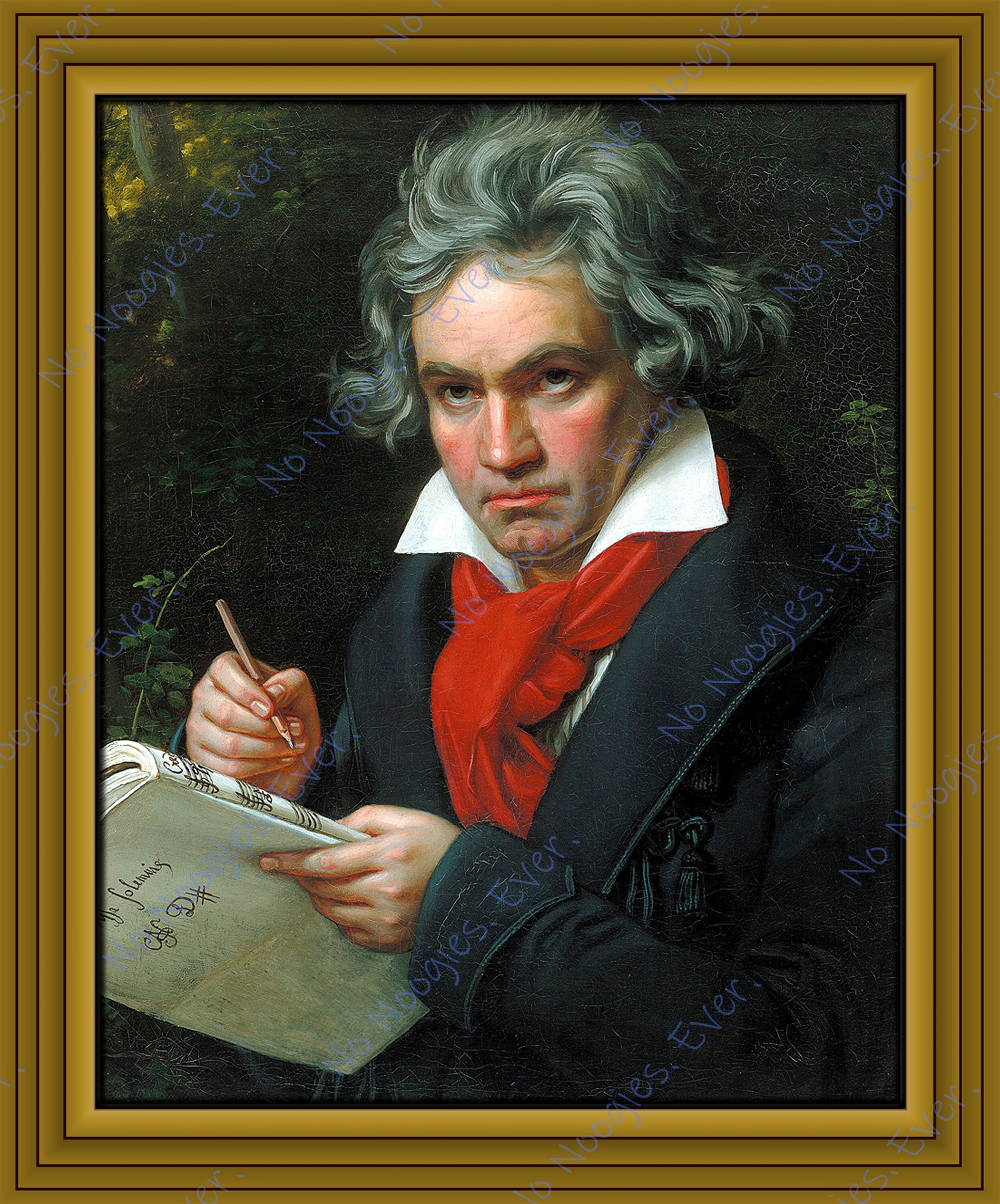 Ludwig Van Beethoven, Portrait by Joseph Karl Stieler, 1820. Giclee ...