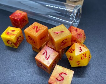 Fireball Dice Set - Etsy
