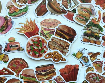 77 Tiny Burger Planner Stickers Meal Planning Stickers Food - Etsy