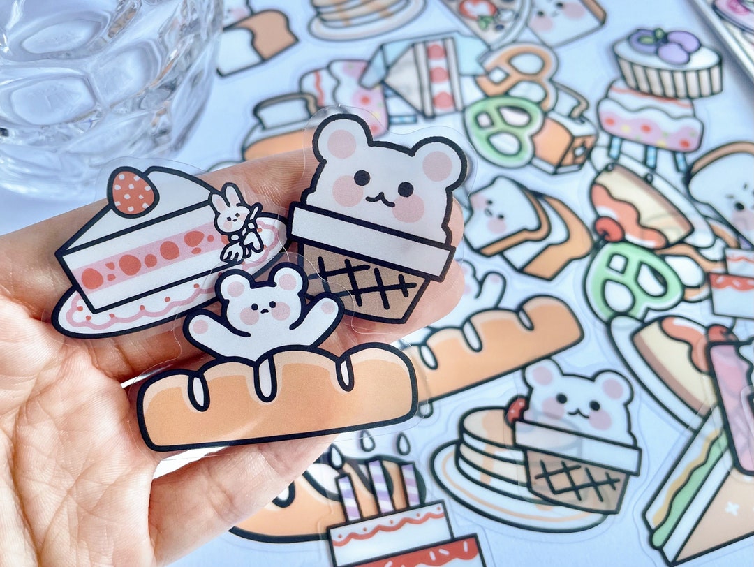 40pc Flake Stickers Convenience Store Bread and Dessert - Etsy
