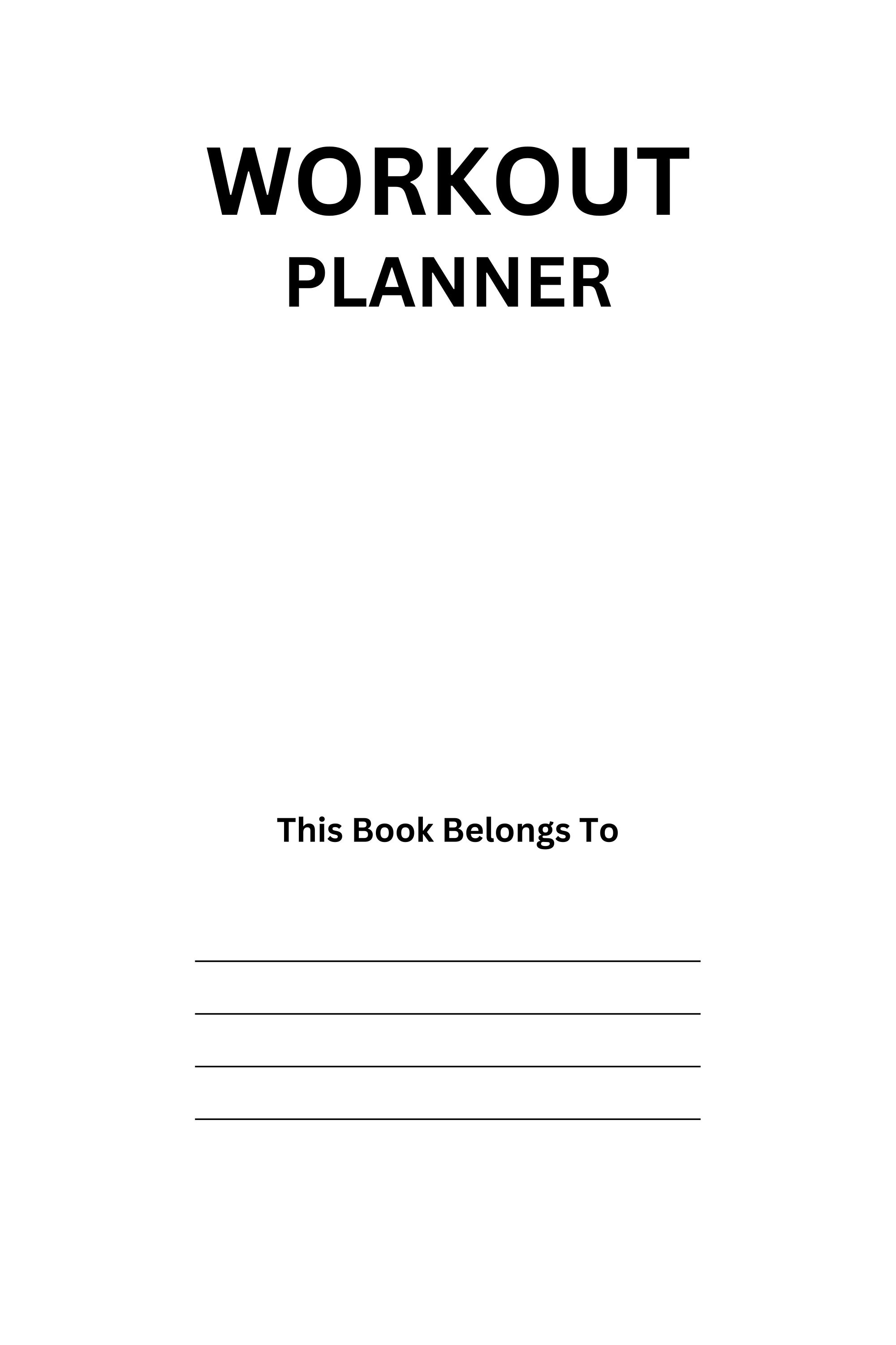 12 Week Workout Planner - Etsy