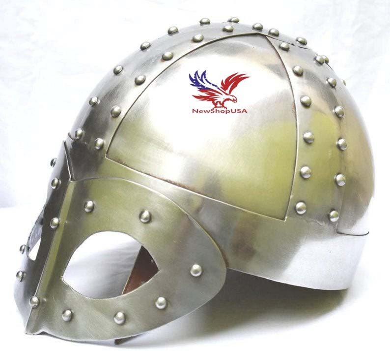 Medieval New Viking Mask Knight Deluxe Helmet FREE Liner | Etsy