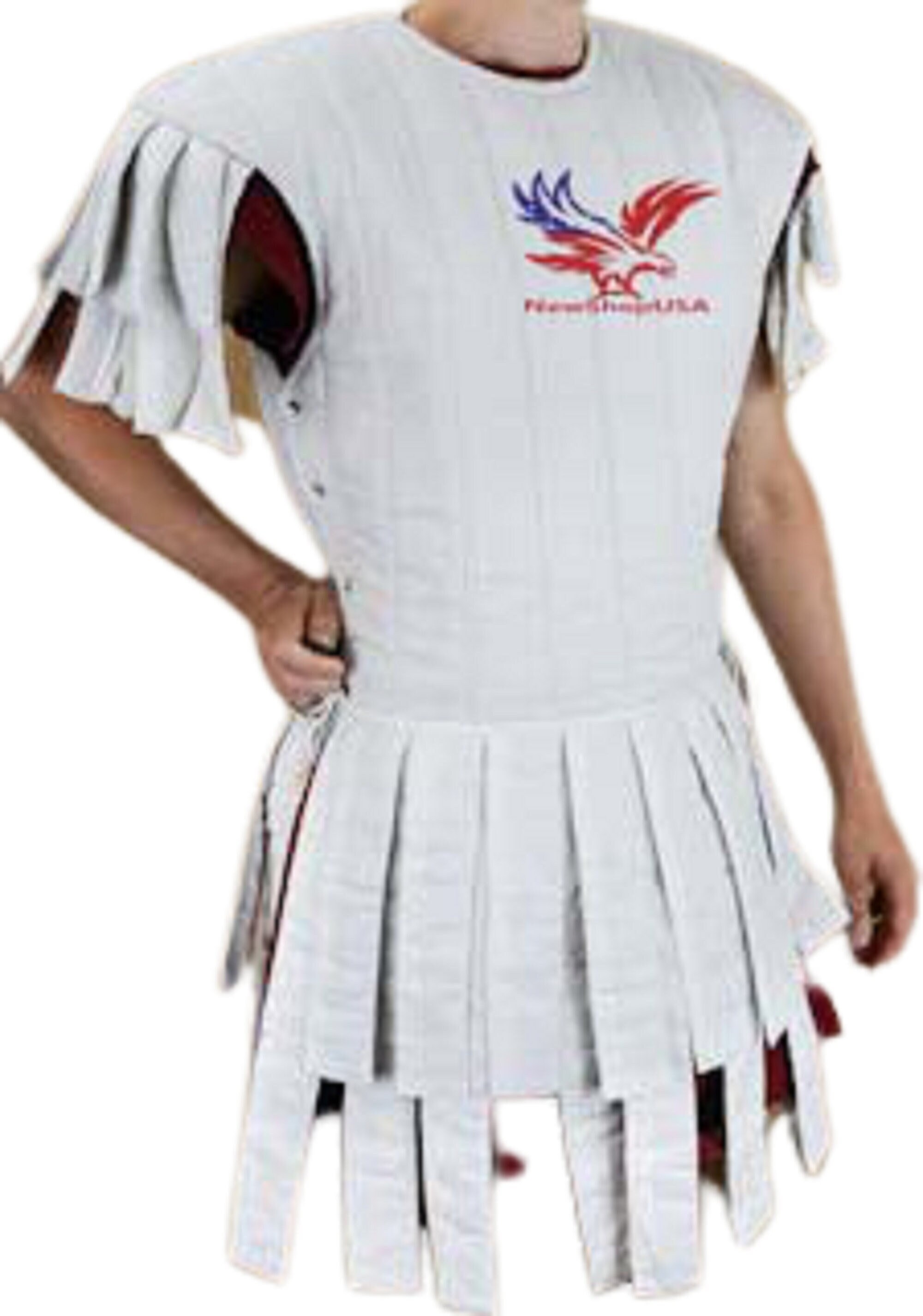 Medieval White/red Costumes Thick Padded Roman Subarmalis - Etsy