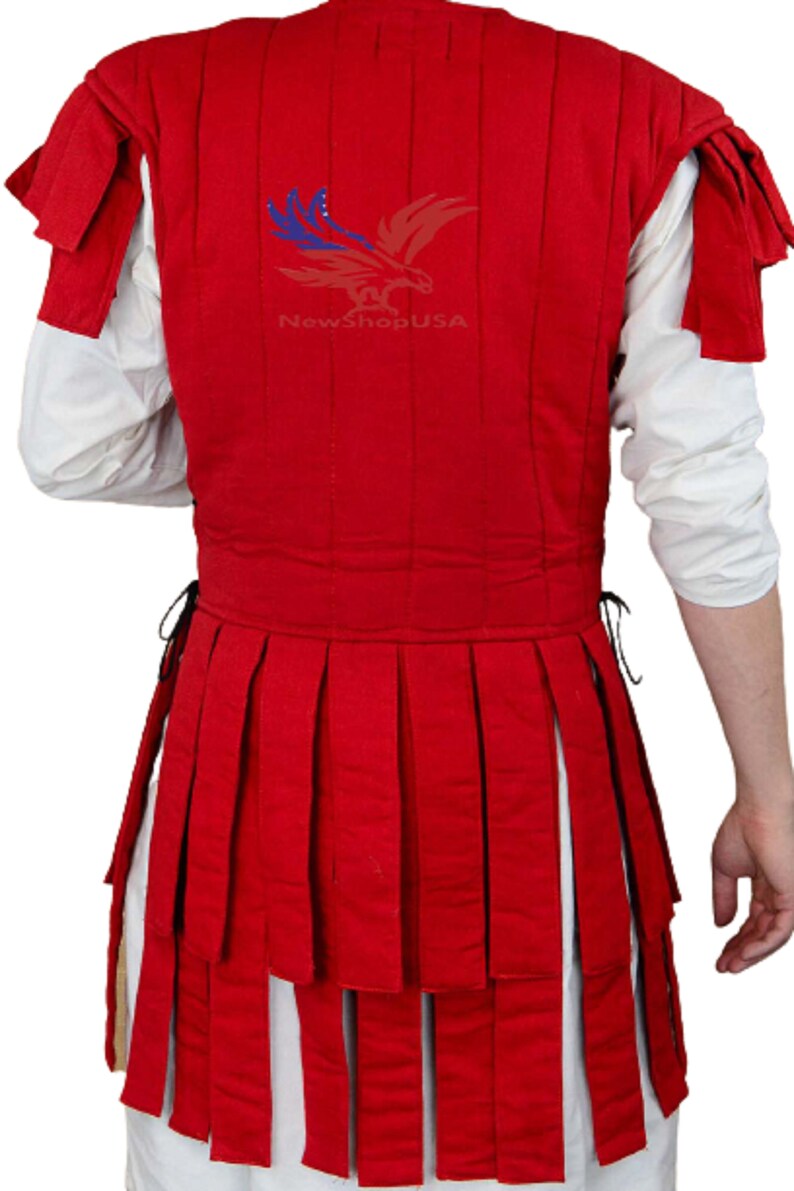 Medieval White/red Costumes Thick Padded Roman Subarmalis - Etsy