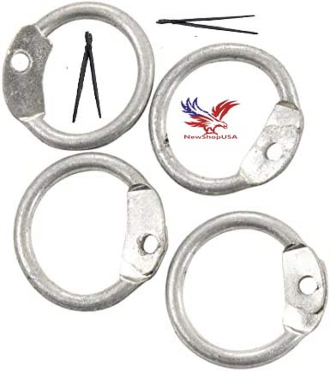 Aluminium Round Rings With Round Rivets 9mm and 10mm Riveted - Etsy