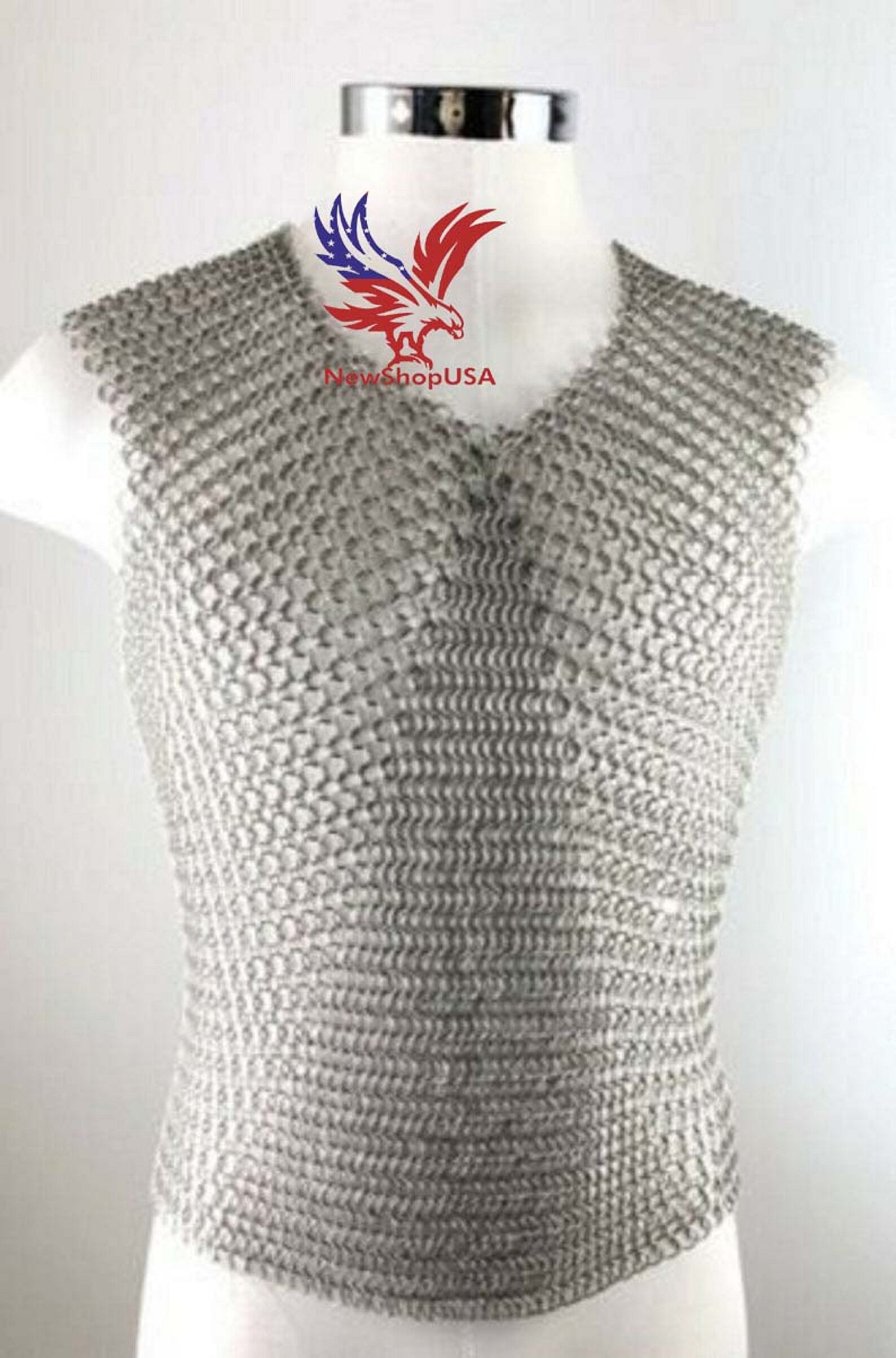 Aluminium Butted Anodized Chainmail Sleeveless Shirt | Etsy