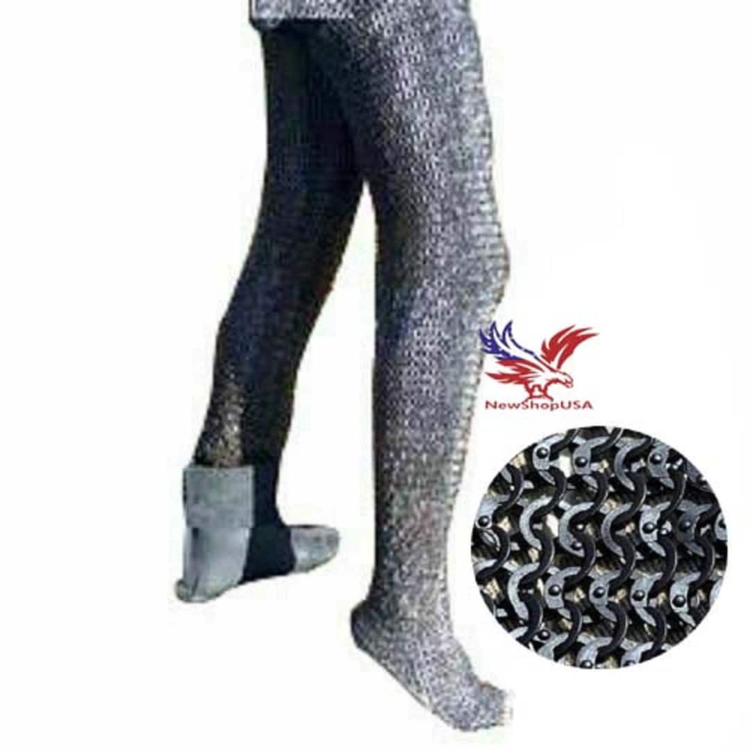 Chainmail Flat Riveted With Flat Washer Chainmail 9 Mm Leggings, - Etsy