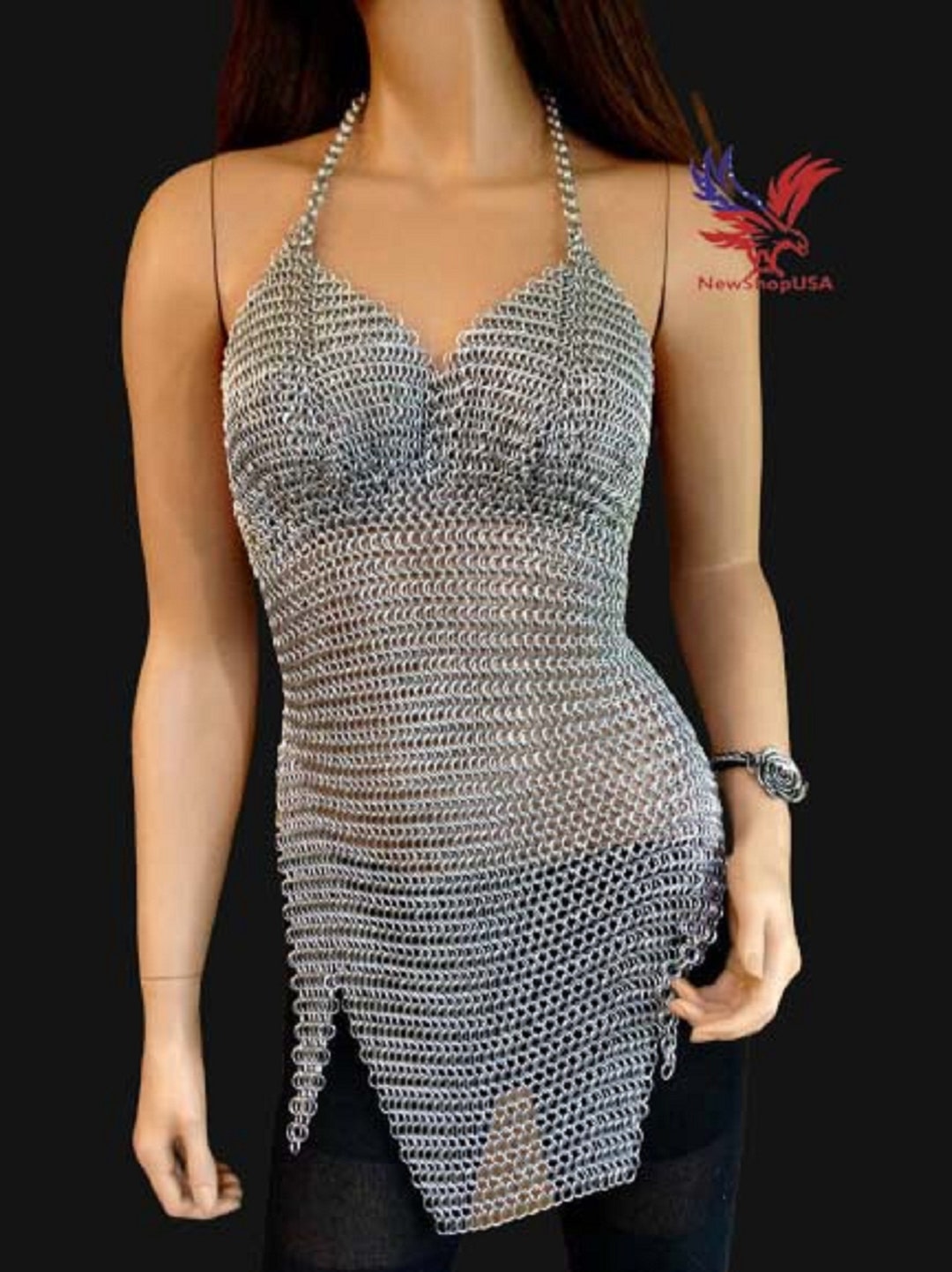 Ladies Viking Costume Chainmail Bra Top for Women - Etsy