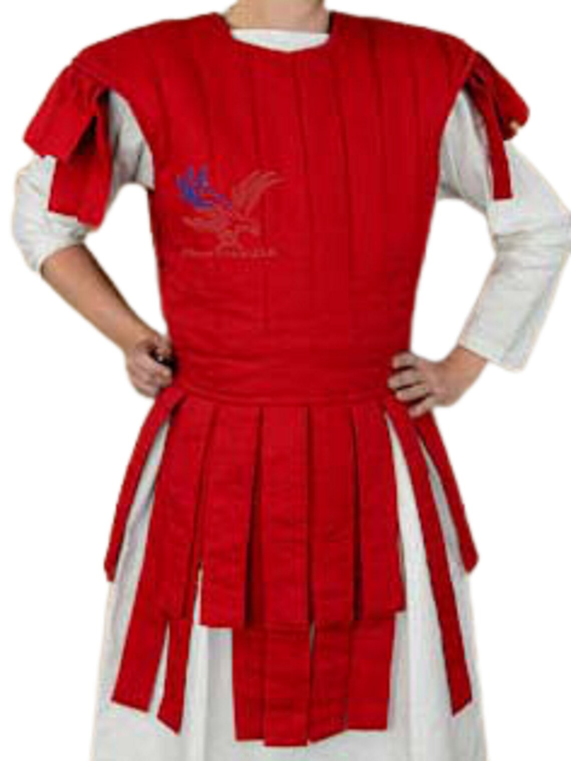 Medieval White/red Costumes Thick Padded Roman Subarmalis - Etsy