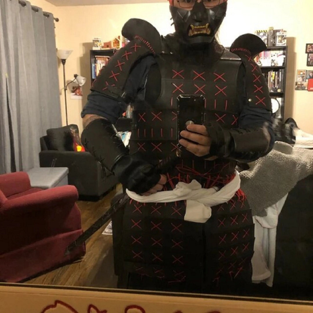 Samurai Armor Full Suit Leather Armor for Larp - Etsy