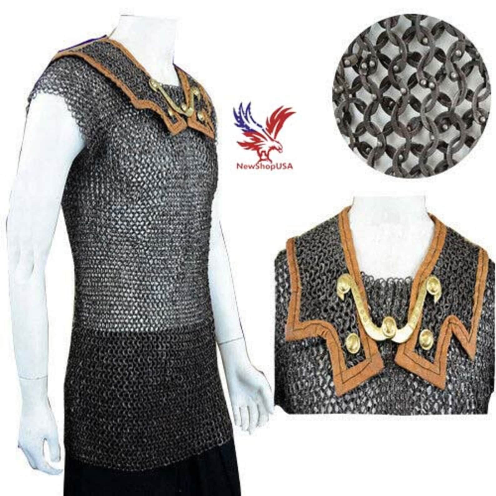 Chainmail Roman Lorica Hamata mild Steel 9 MM Flat and Round | Etsy