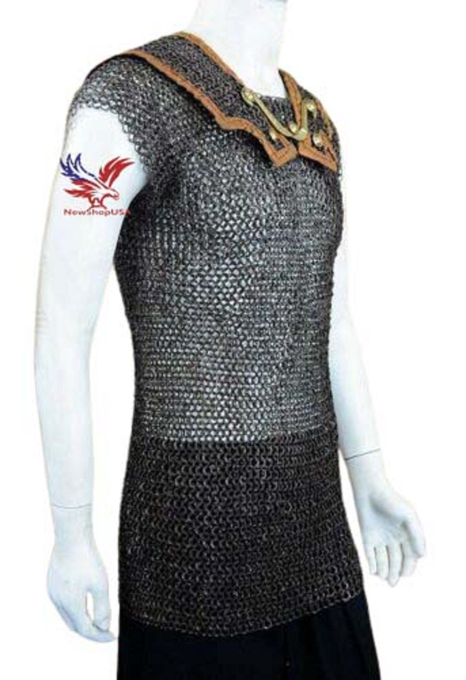 Chainmail Roman Lorica Hamata mild Steel 9 MM Flat and Round | Etsy