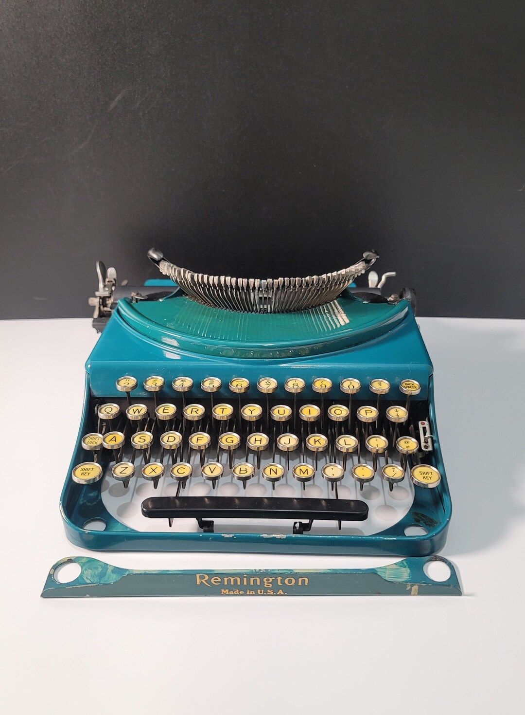 Vintage Blue Remington Typewriter in Case (1354) - Etsy