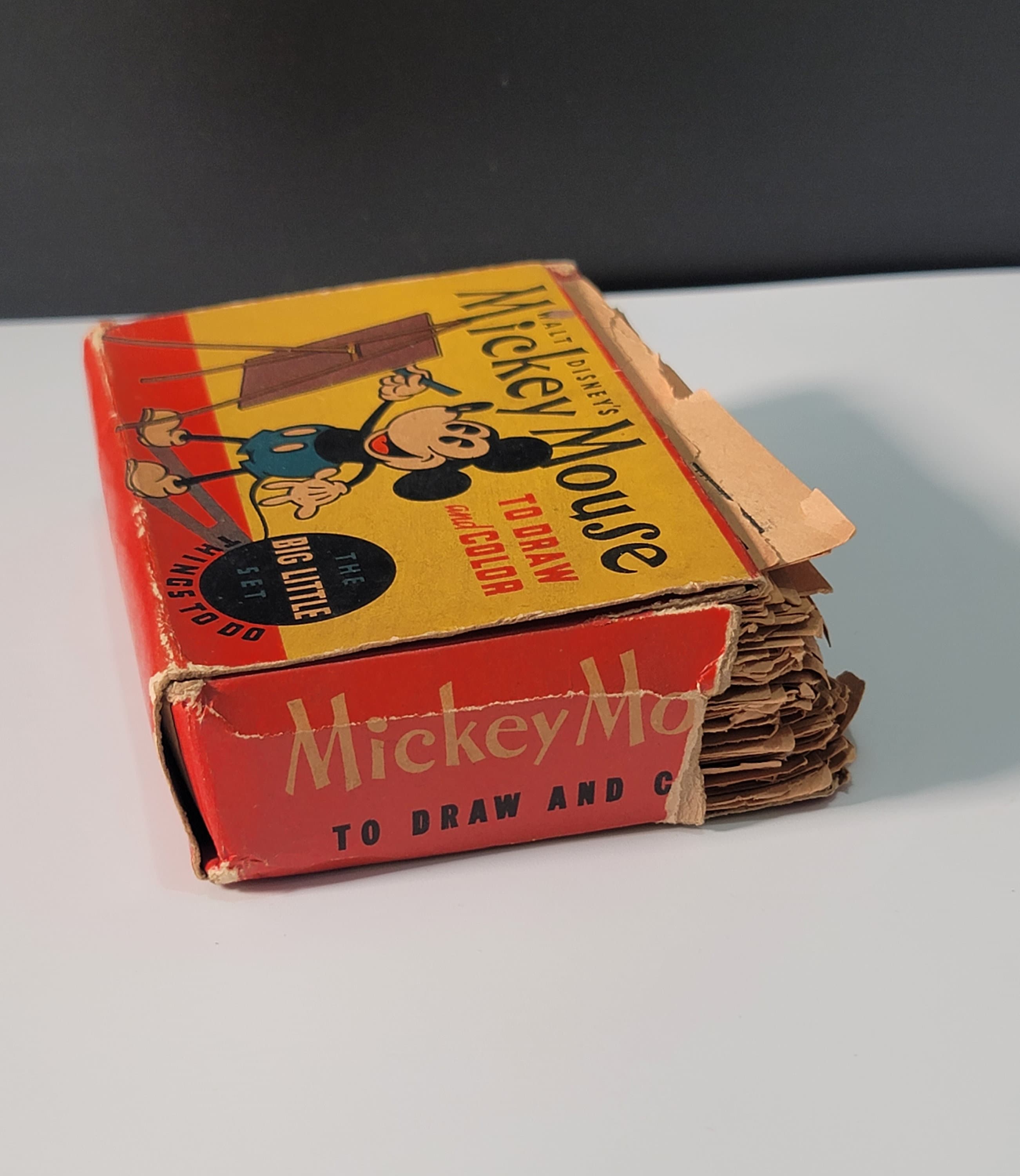 Circa 1936 Mickey Mouse to Draw and Color, the Big Little Set (1370) - Etsy