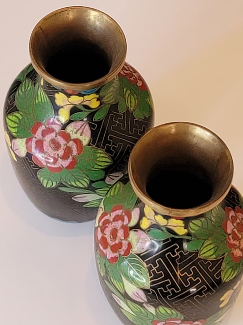 Antique Cloisonne Small Chinese Vases. (1219) - Etsy