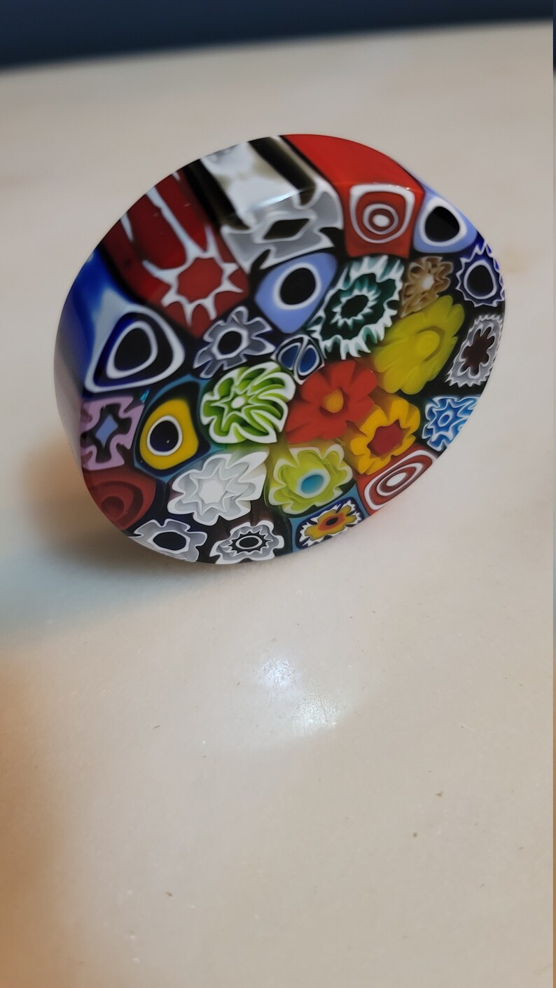 Murano Glass Disc Paperweight - Etsy