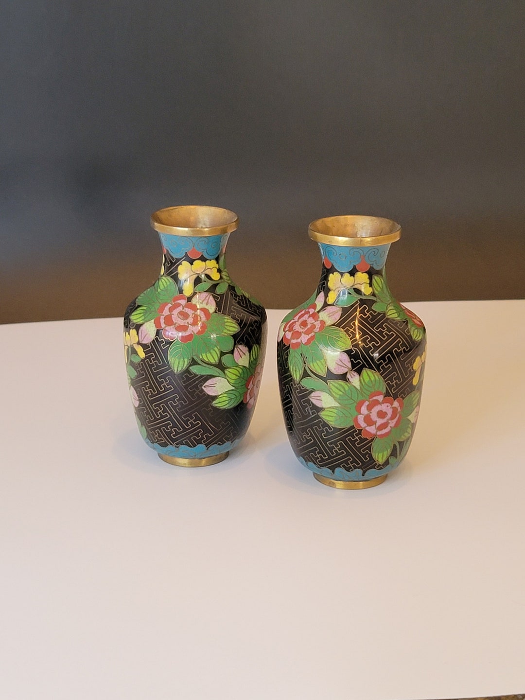 Antique Cloisonne Small Chinese Vases. (1219) - Etsy