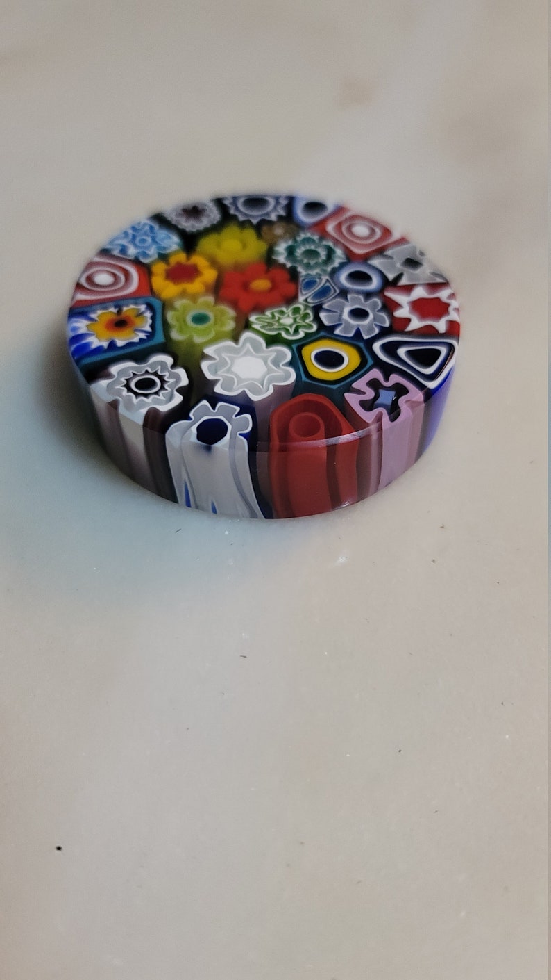 Murano Glass Disc Paperweight - Etsy