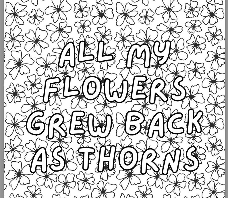 Taylor Swift | Reputation Lyric Colouring Pages - Digital Download ...