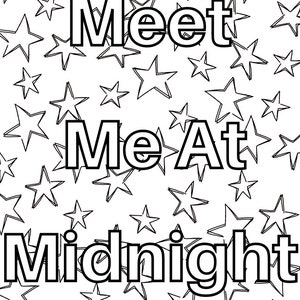 Taylor Swift | Midnights Colouring Pages 1 - Etsy