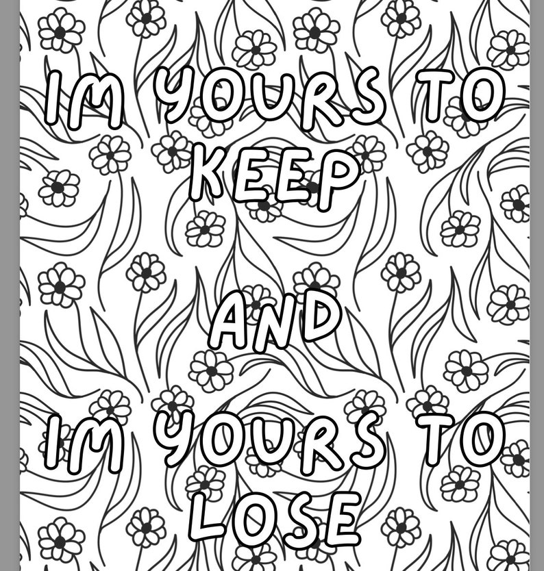 Taylor Swift | Reputation Lyric Colouring Pages - Digital Download ...
