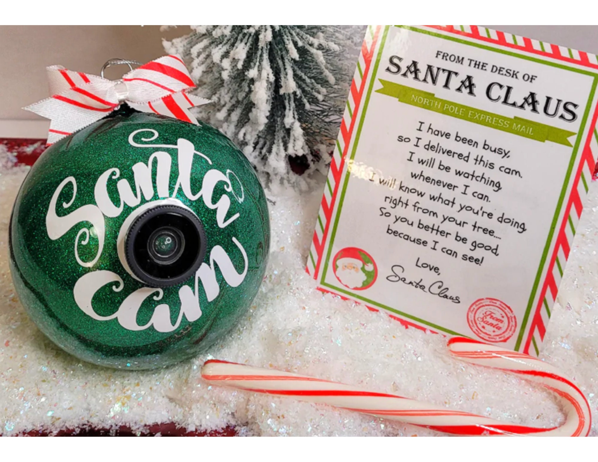 Santa Cam Christmas Decor, Santa Spy Cam, Christmas Gift for Kids ...