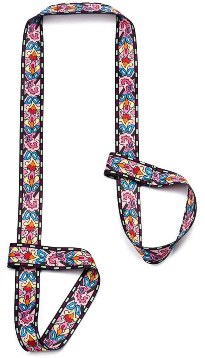 Yoga Mat Strap Carrier Adjustable & Stretchable Yoga Strap Fashionable ...