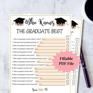 How Well Do You Know the Graduate, College Graduation Who Knows Best ...